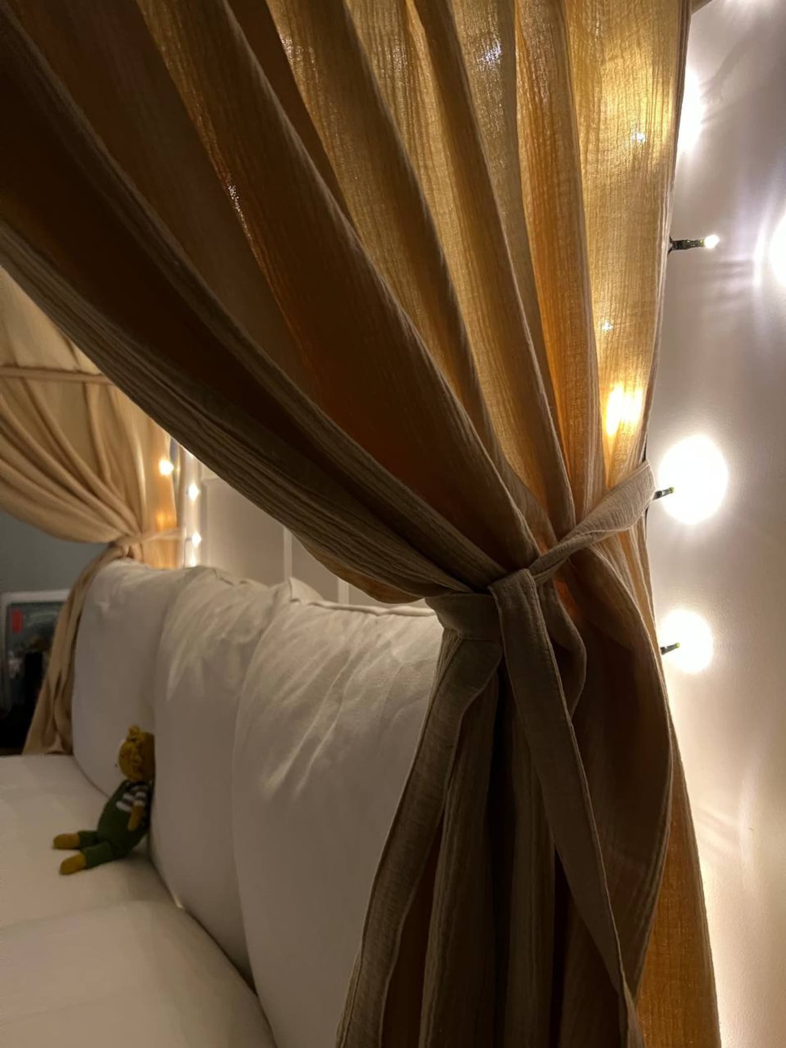 Cotton MUSLIN Canopy, Bed Canopy, House Bed Canopy, Baby Room Curtains ...