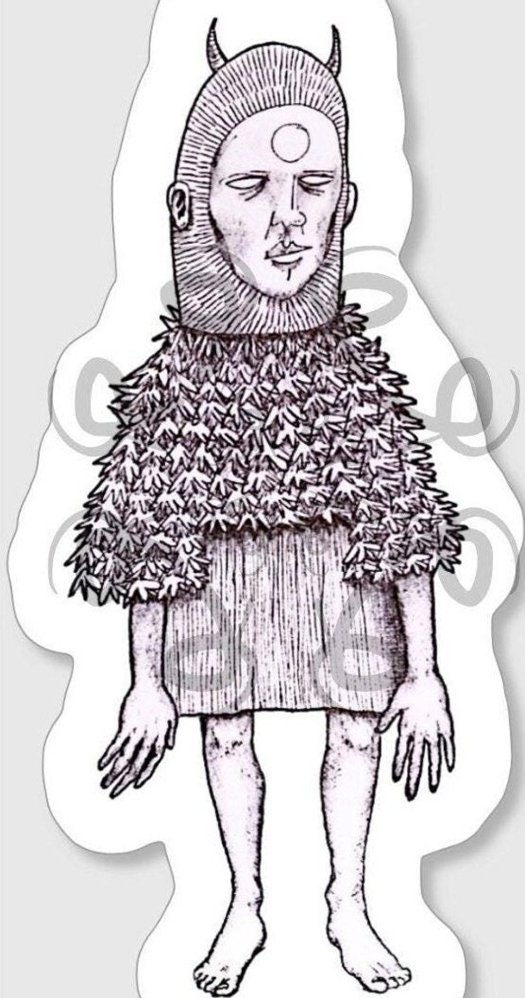 Creepy Little Devil Guy Digital Download, Art for Stickers, Phone Cases ...