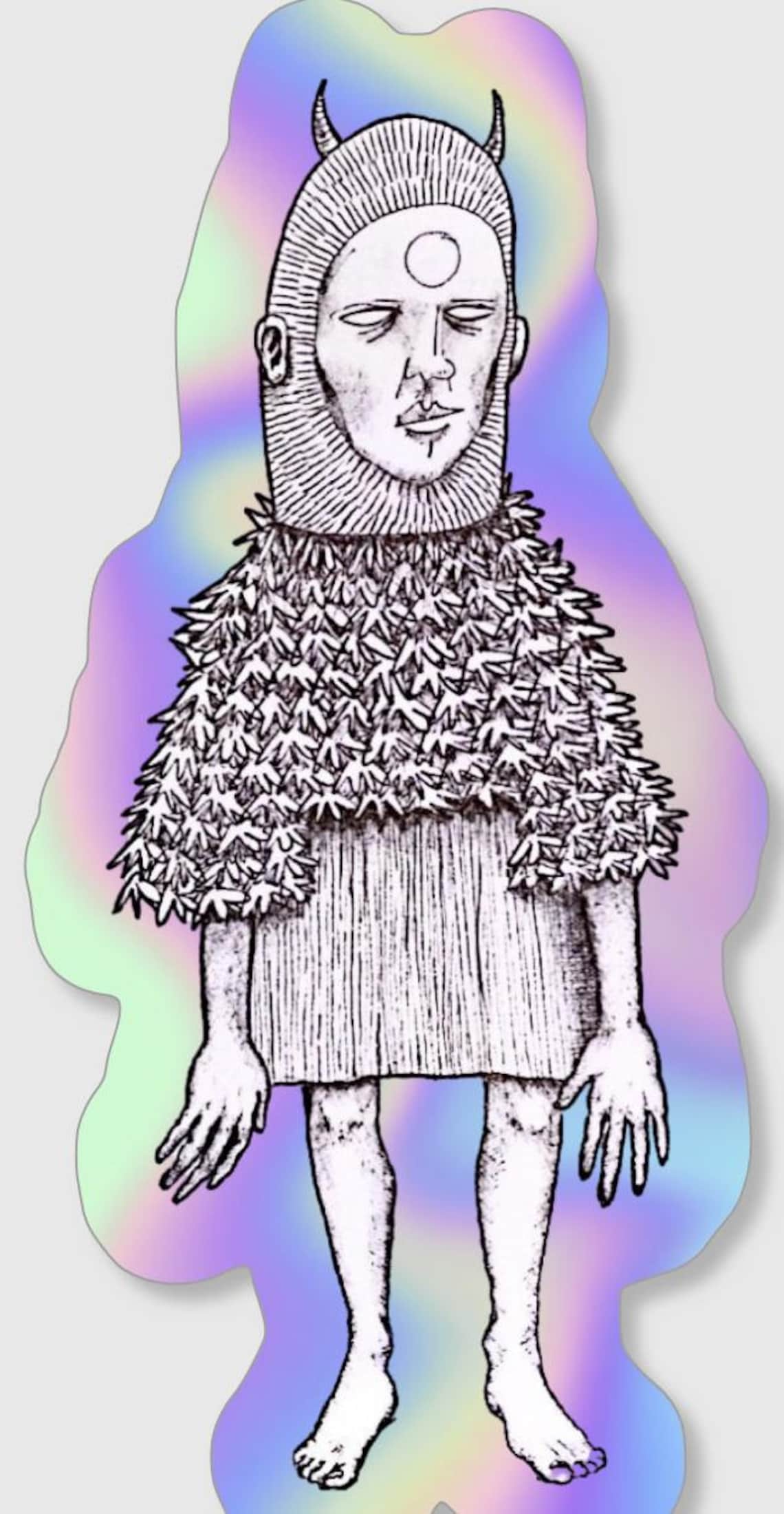 Creepy Little Devil Guy Digital Download, Art for Stickers, Phone Cases ...