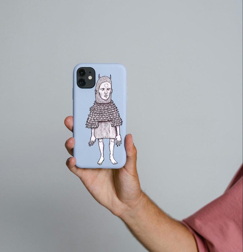Creepy Little Devil Guy Digital Download, Art for Stickers, Phone Cases ...