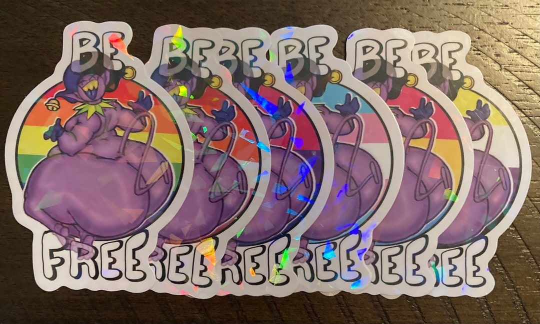Holographic Jevil Pride Sticker (18+) - Etsy