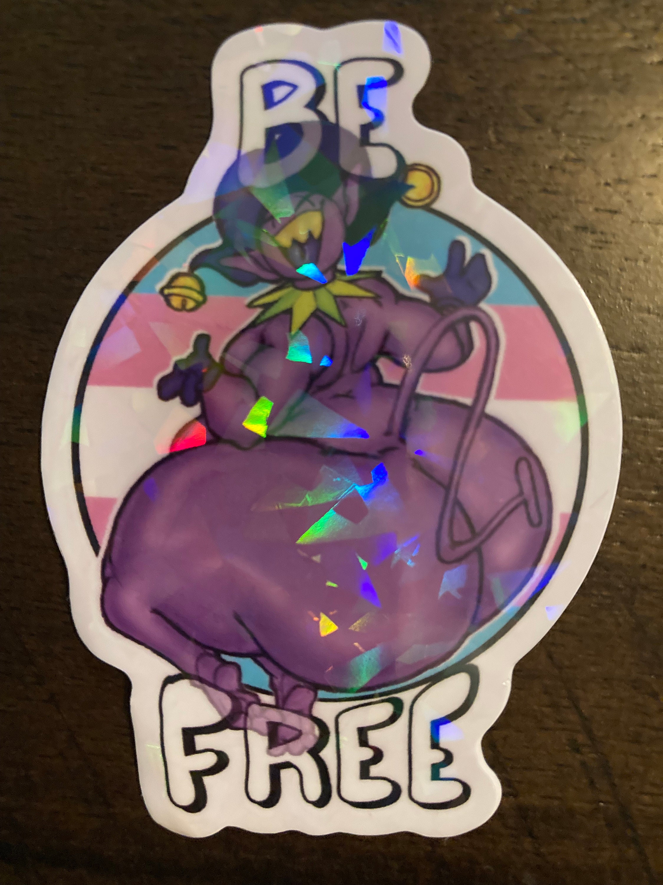 Holographic Jevil Pride Sticker (18+) - Etsy