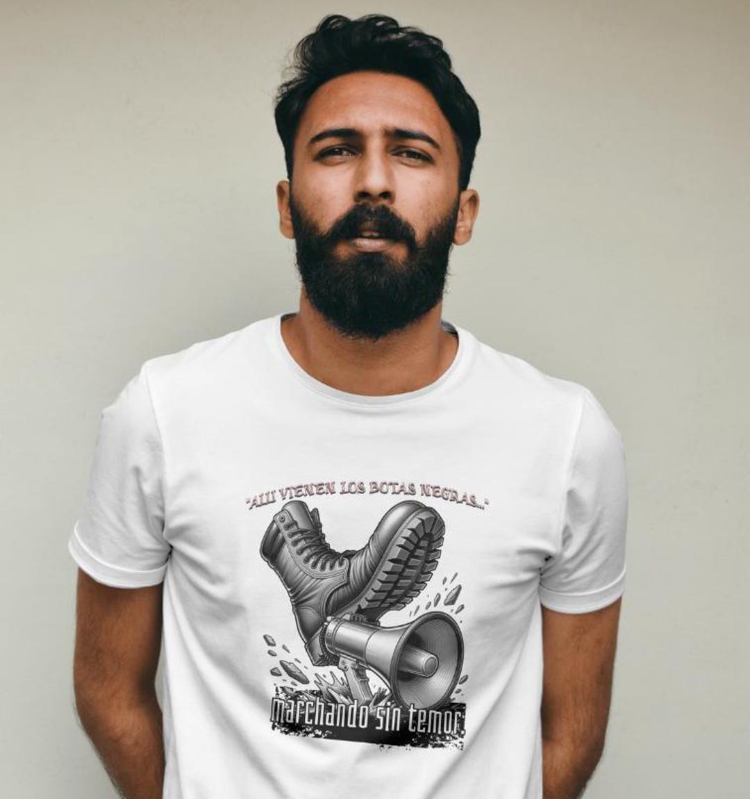 Mexican Rock Botas Negras Tshirt, Radio Kaos, Latina Shirt, Party ...
