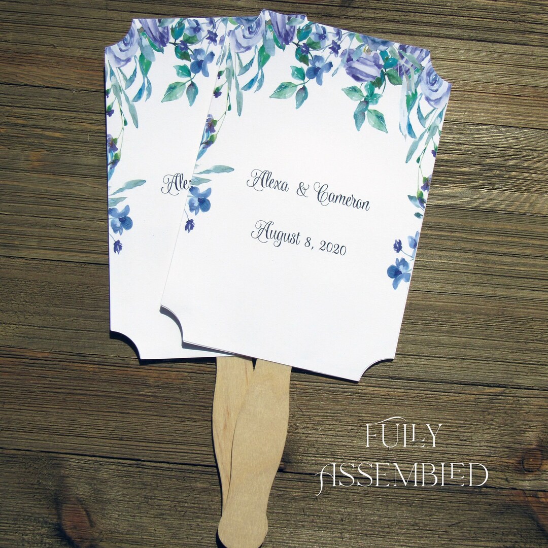 Purple Wedding Fans, Lavender Wedding Fans, Purple Wedding, Wedding ...