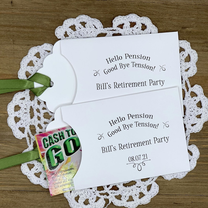 Retirement Part Favors Lottery Ticket Holders - Etsy