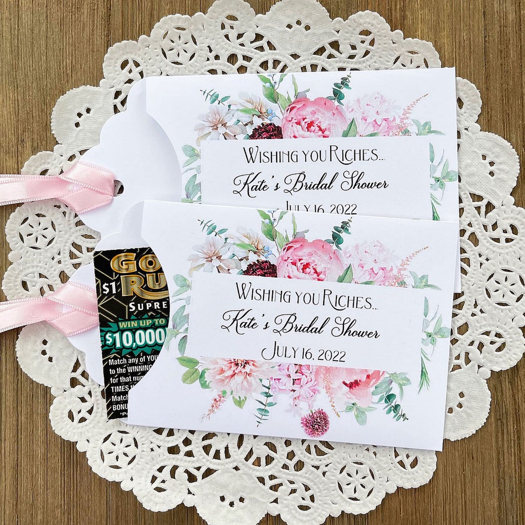 Pink Floral Bridal Shower Favors, Personalized for the Bride to Be ...