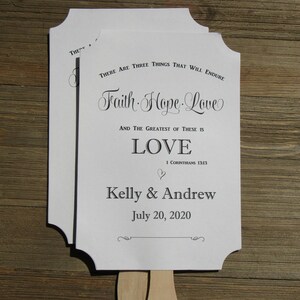 Christian Wedding Fans Religious Fans Love Wedding Fans Wedding Hand ...