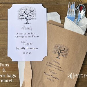 Personalized Family Reunion Fans: Tree of Life Keepsake, Reunion Favors ...