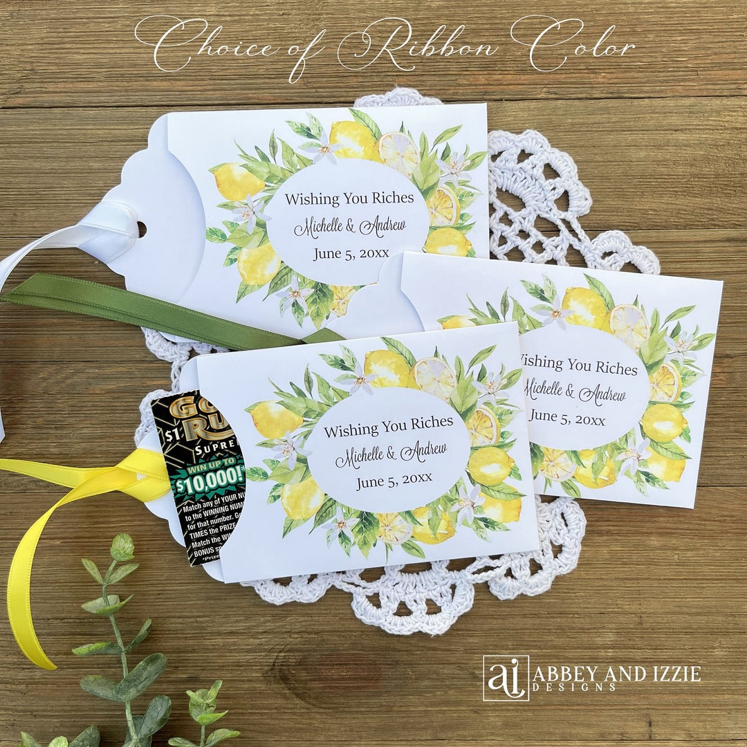 Personalized Lemon Wedding Guest Favors to Match Your Mediterranean ...