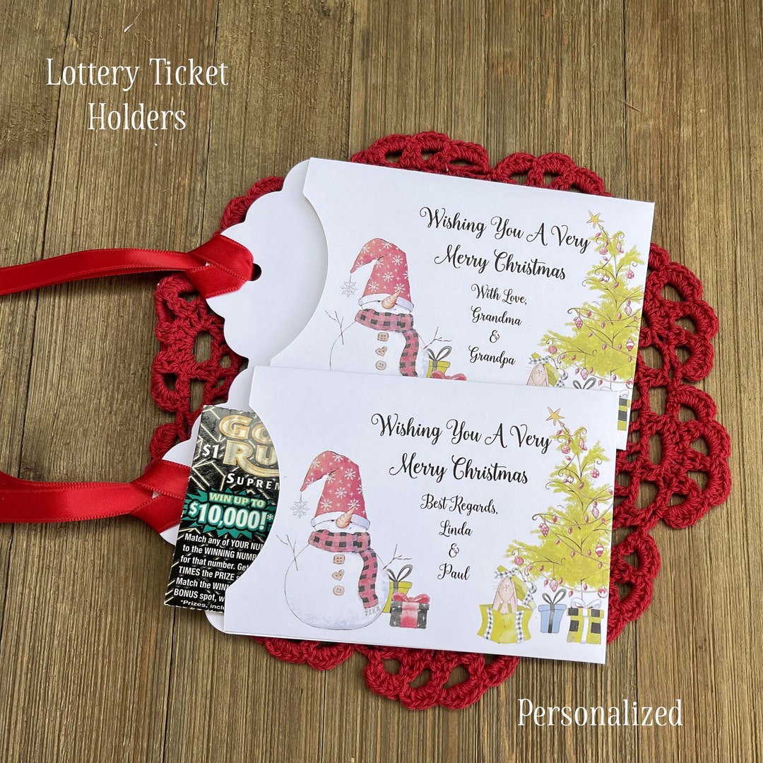 Christmas Gift Card Holders, Lottery Ticket Envelopes for Party Favors ...