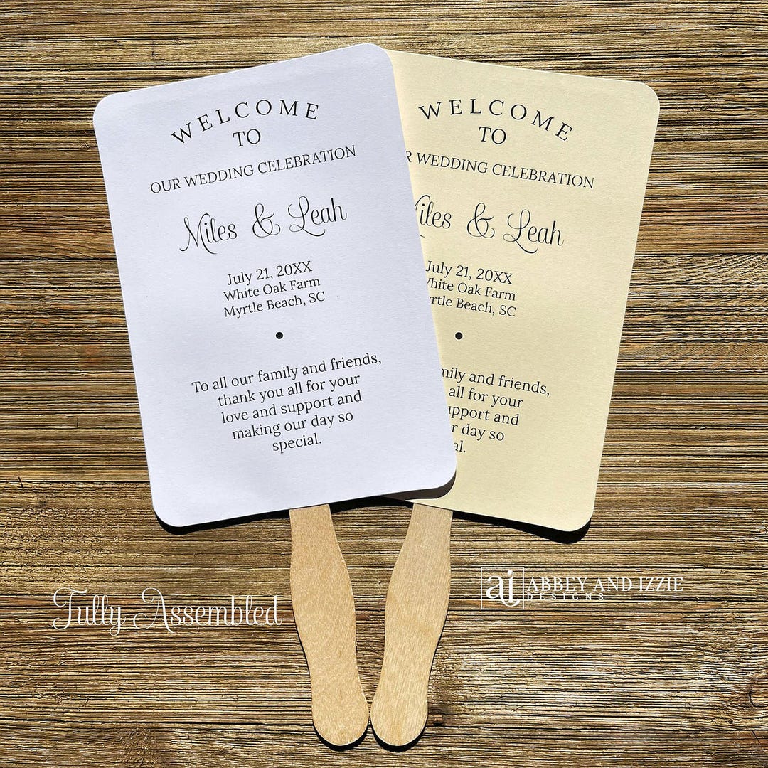 Wedding Program Fans for Guests, Dual Purpose These Fans Will Keep ...
