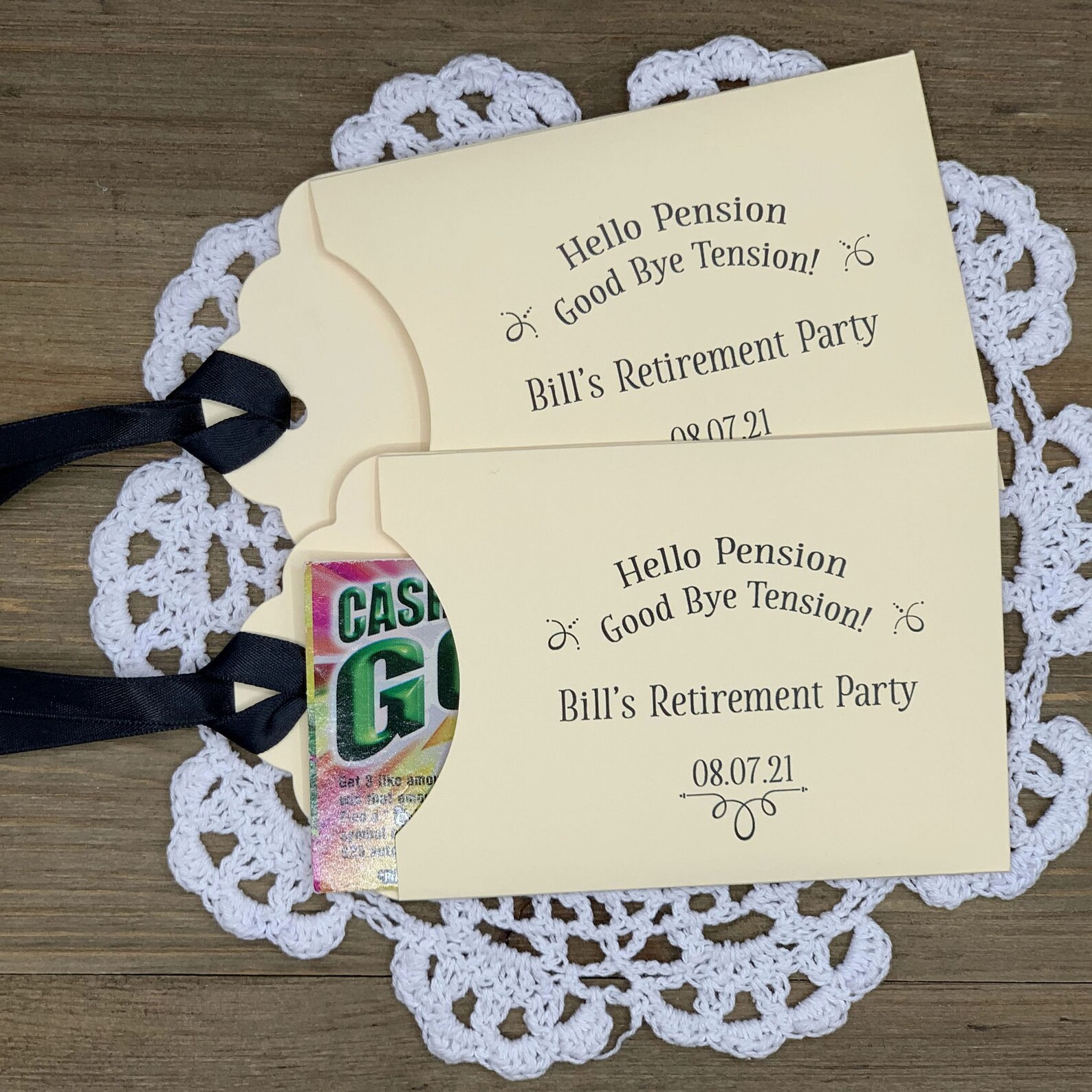 Retirement Part Favors Lottery Ticket Holders - Etsy