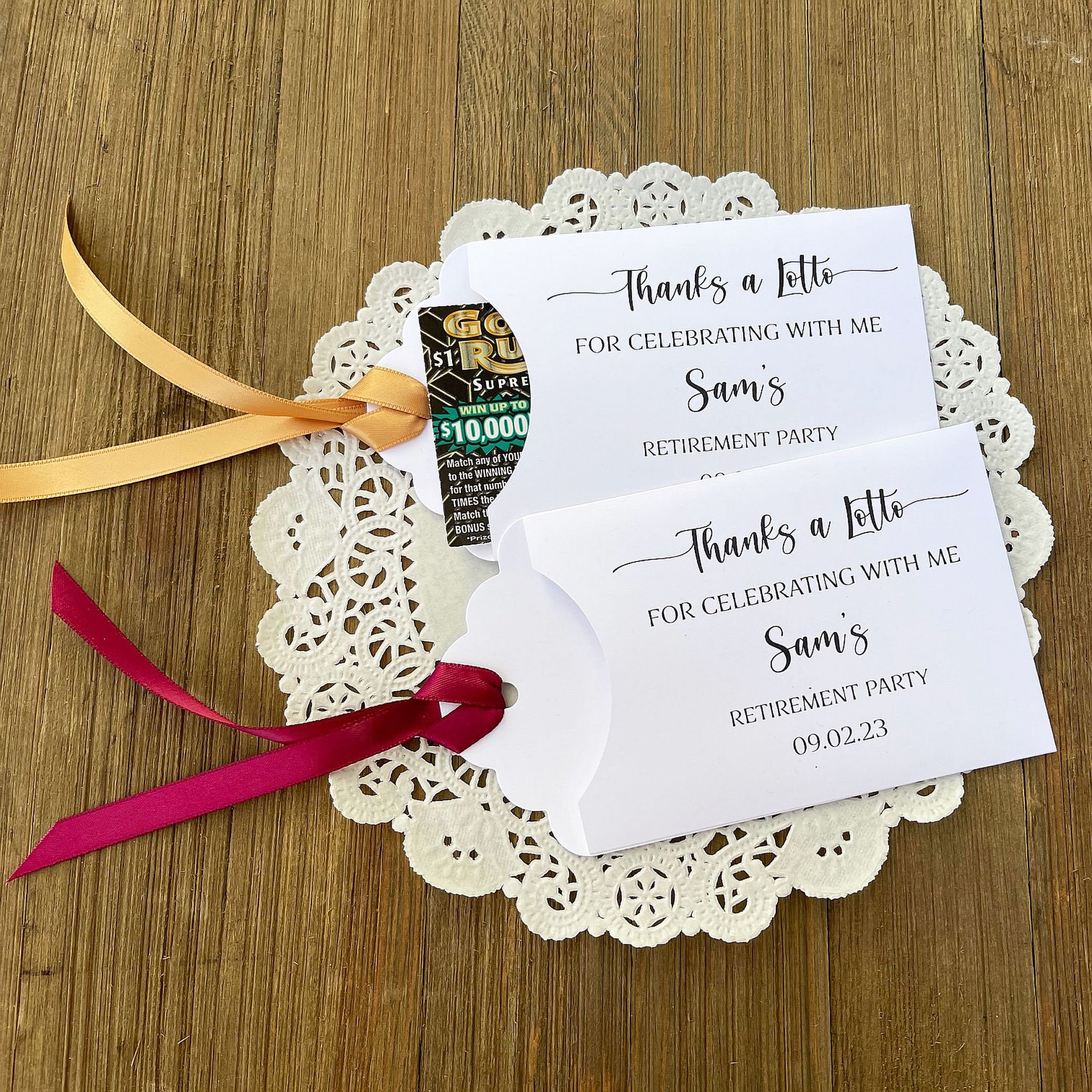 Personalized Retirement Party Lottery Ticket Favors - Etsy