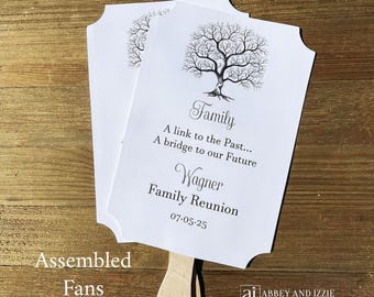 Personalized Family Reunion Fans: Tree of Life Keepsake - Etsy