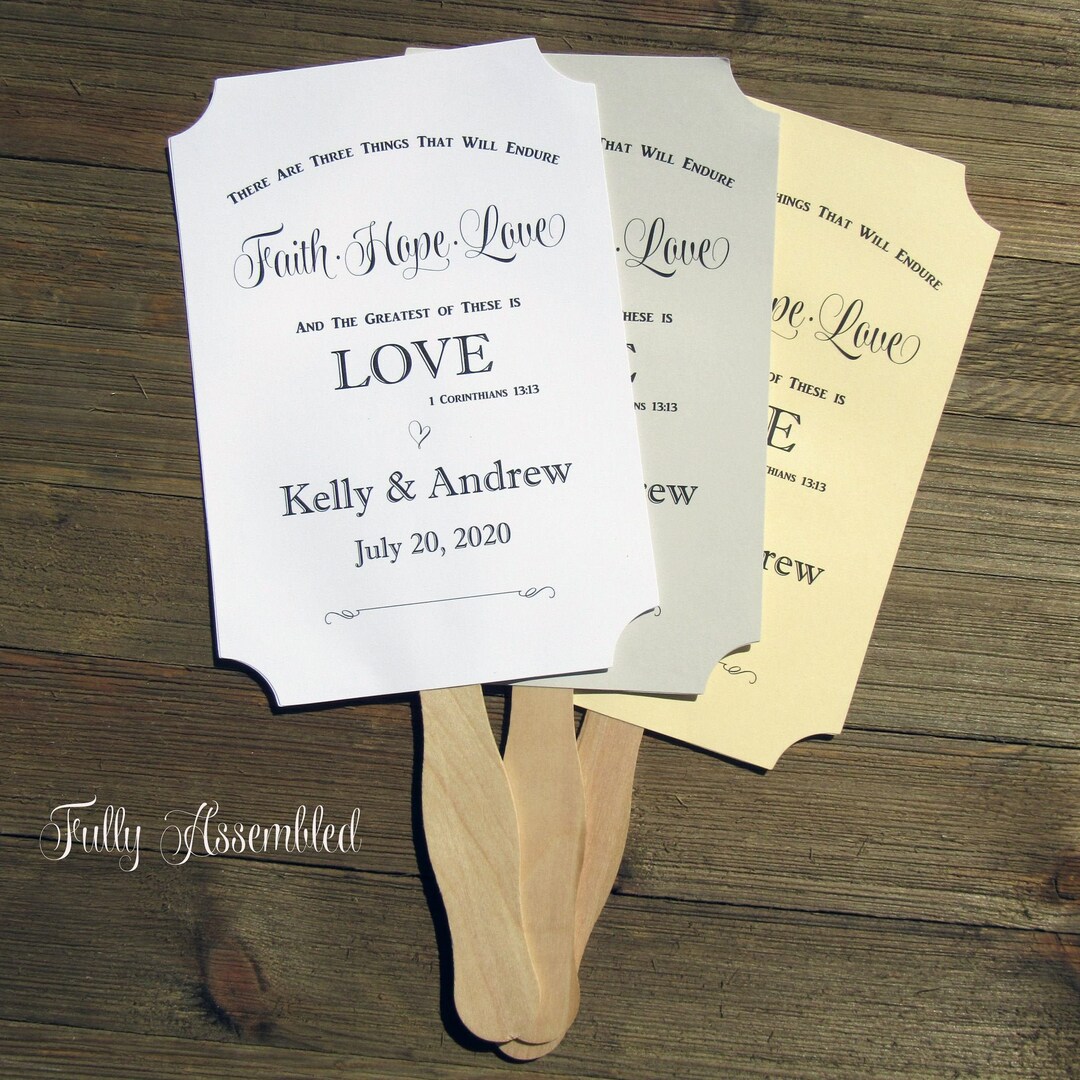 Christian Wedding Fans Religious Fans Love Wedding Fans Wedding Hand ...