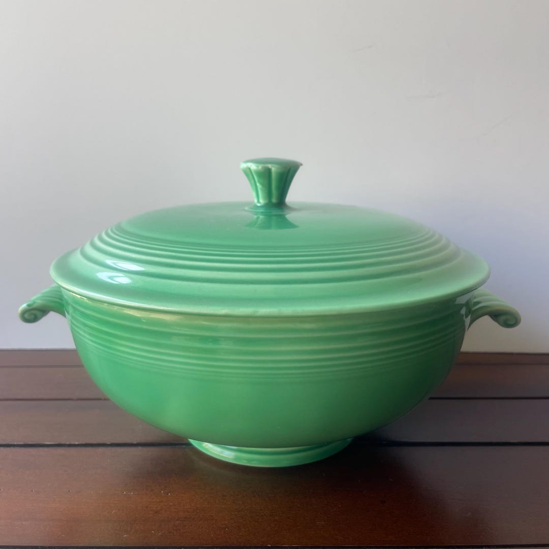 1930’s Original Green Fiestaware Lidded Casserole Dish - Etsy
