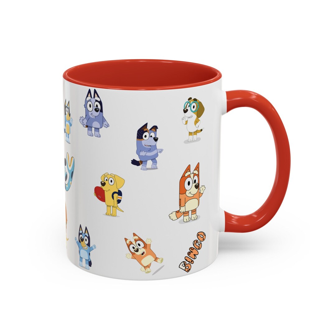 Adorable Bluey Kids Characters Collage Mug Heeler Family Adventure ...