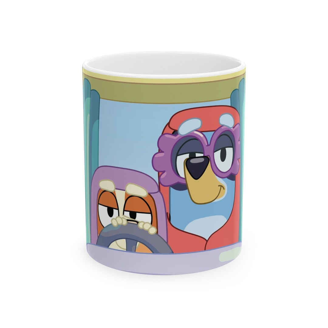 Adorable Bluey Mug! Heeler Family Adventure: Vibrant 11oz Ceramic Bluey ...