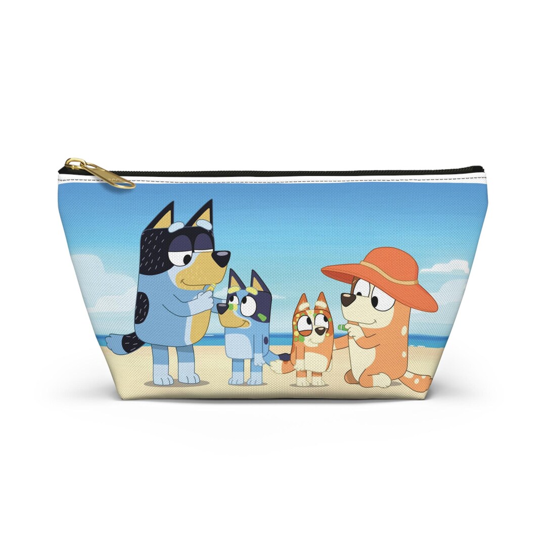 Bluey Pencil Pouch Makeup Bag Bingo Zip Pouch for Kids School Supplies ...