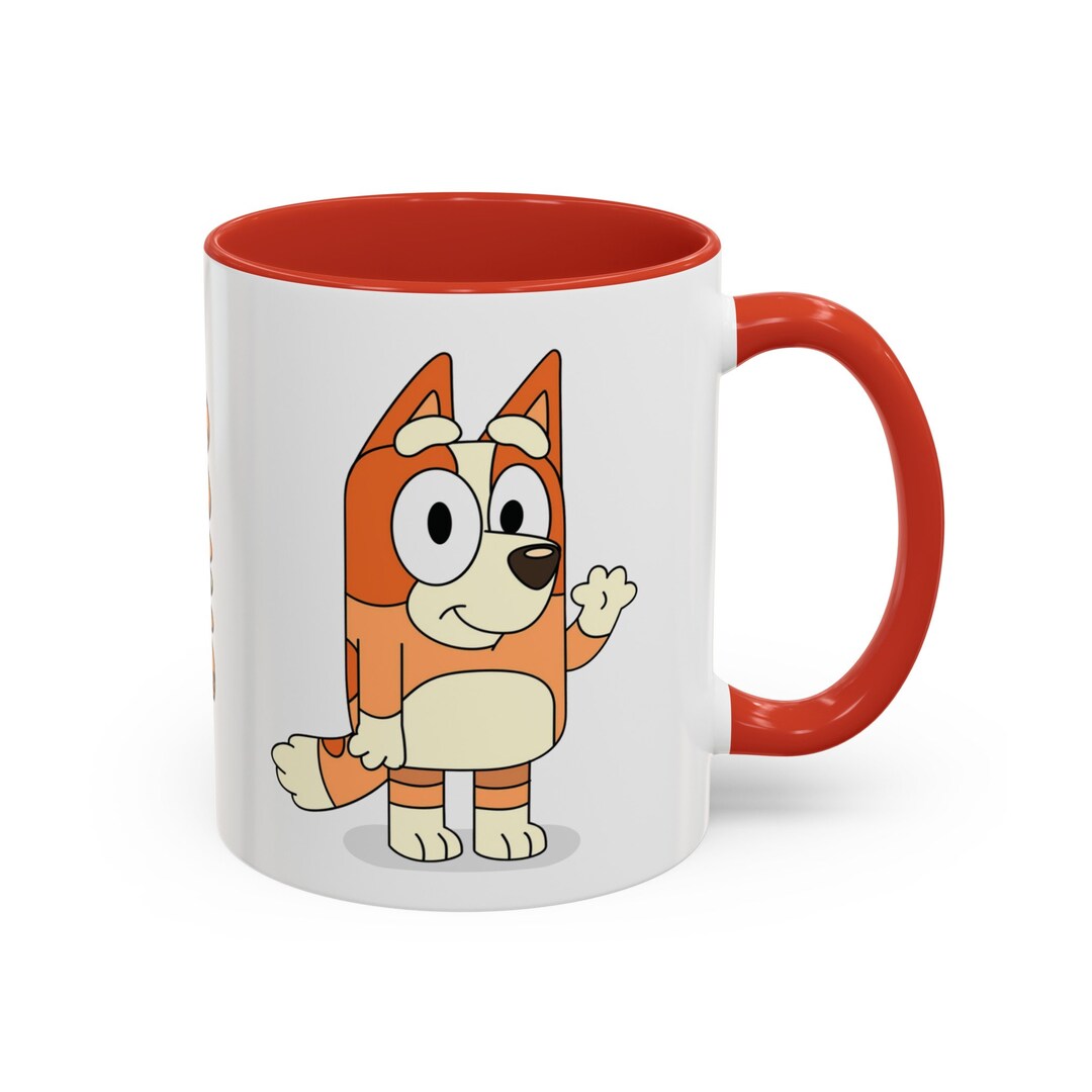 Adorable Bingo Heeler Ceramic 11oz, Bluey Mug, Bluey Sister Coffee Cup ...