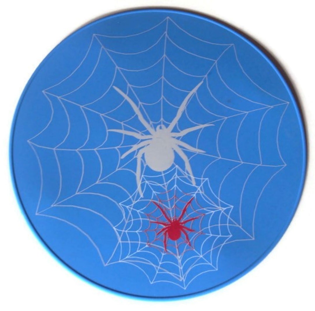 Lt Blue Silicone Spider Web Nonslip Table Trivet, Table Placemat ...