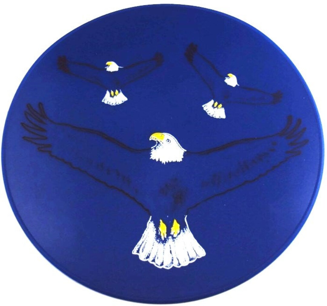 Blue Silicone Nonslip Soaring Eagles Kitchen Countertop Hot Pad, Table ...