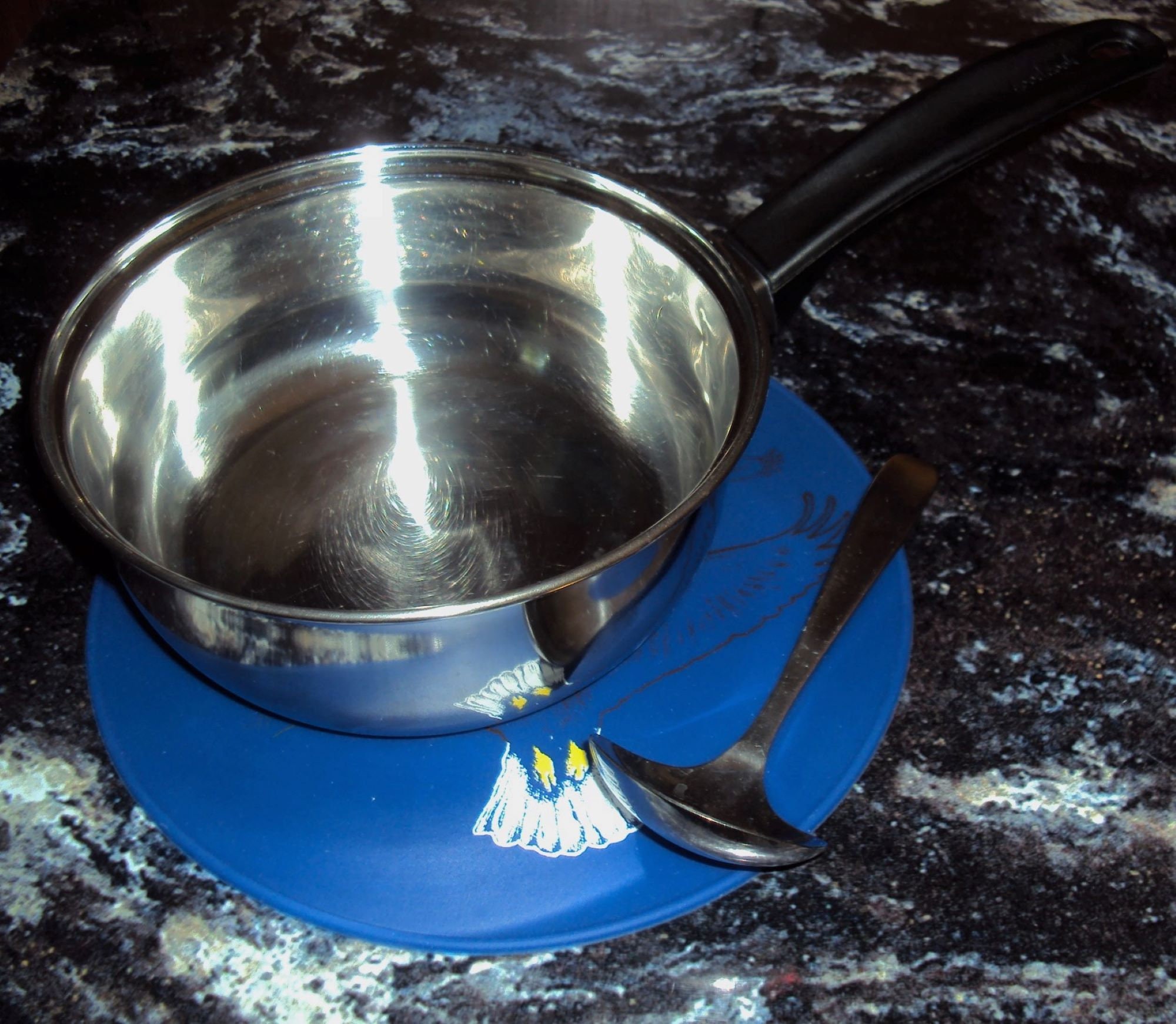 Blue Silicone Nonslip Soaring Eagles Kitchen Countertop Hot Pad, Table ...