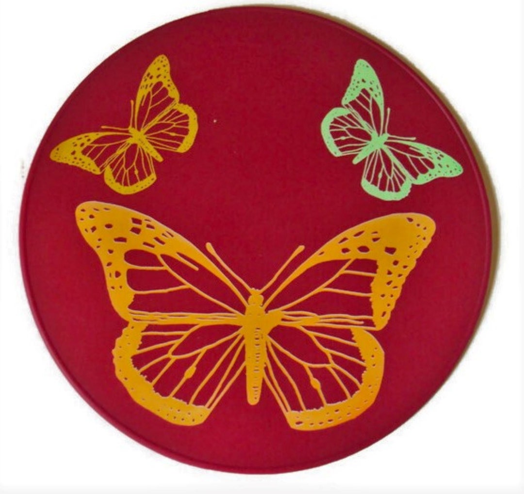 Red Butterfly Silicone Trivet, Kitchen Hot Pad, Made in America - Etsy