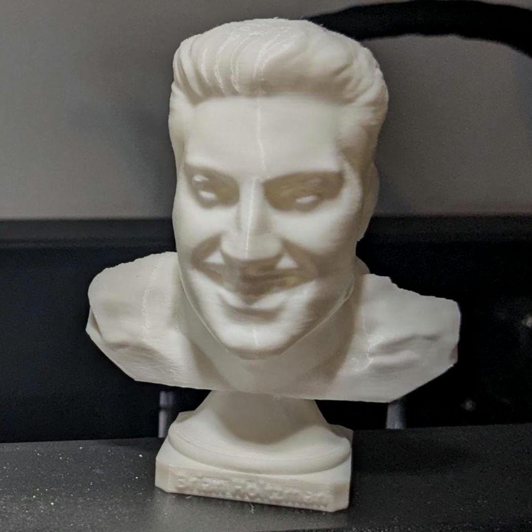 Official Comedian Brian Holtzman 3D Printed White Bust 7" Tall - Etsy