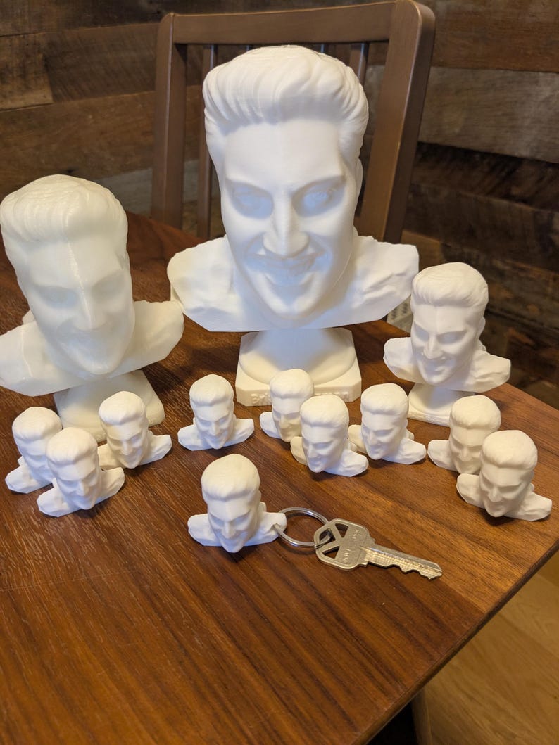 Official Brian Holtzman Comedian 3D Printed Bust or Keychain - Etsy