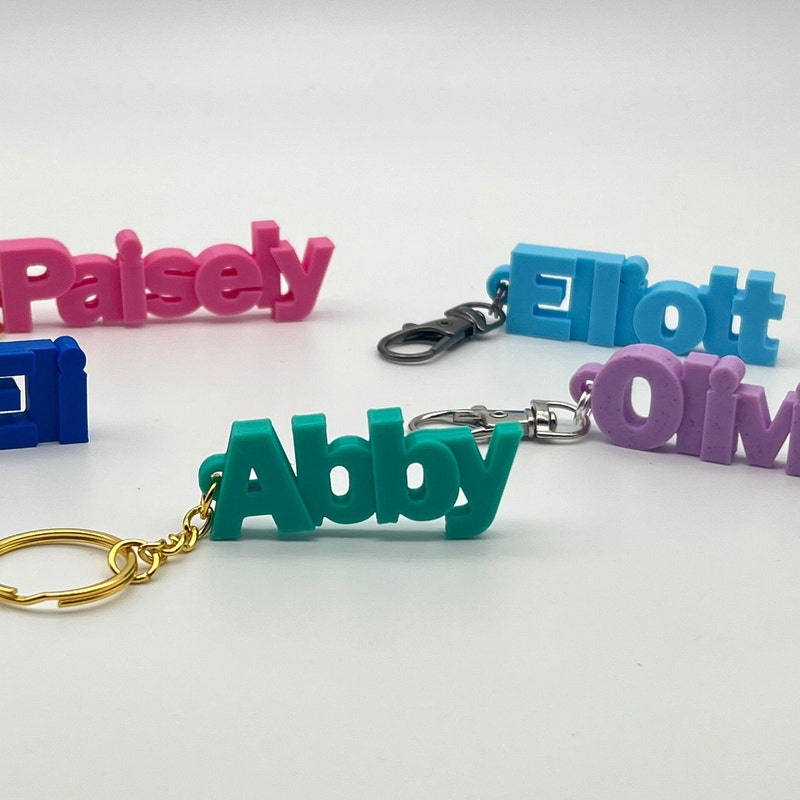 Name Keychain - Etsy