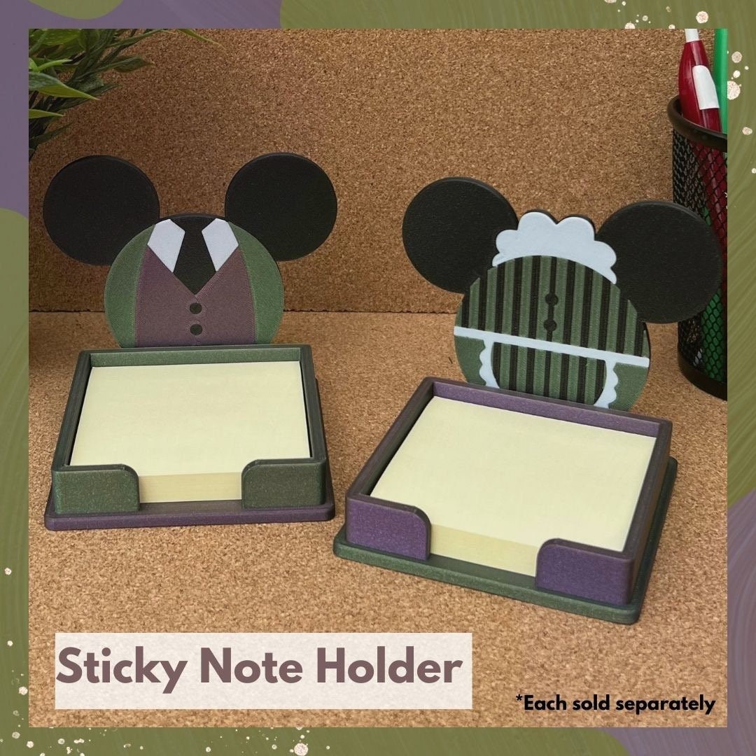 Haunted Mansion Sticky Note Holder Theme Park Inspired Desk ...