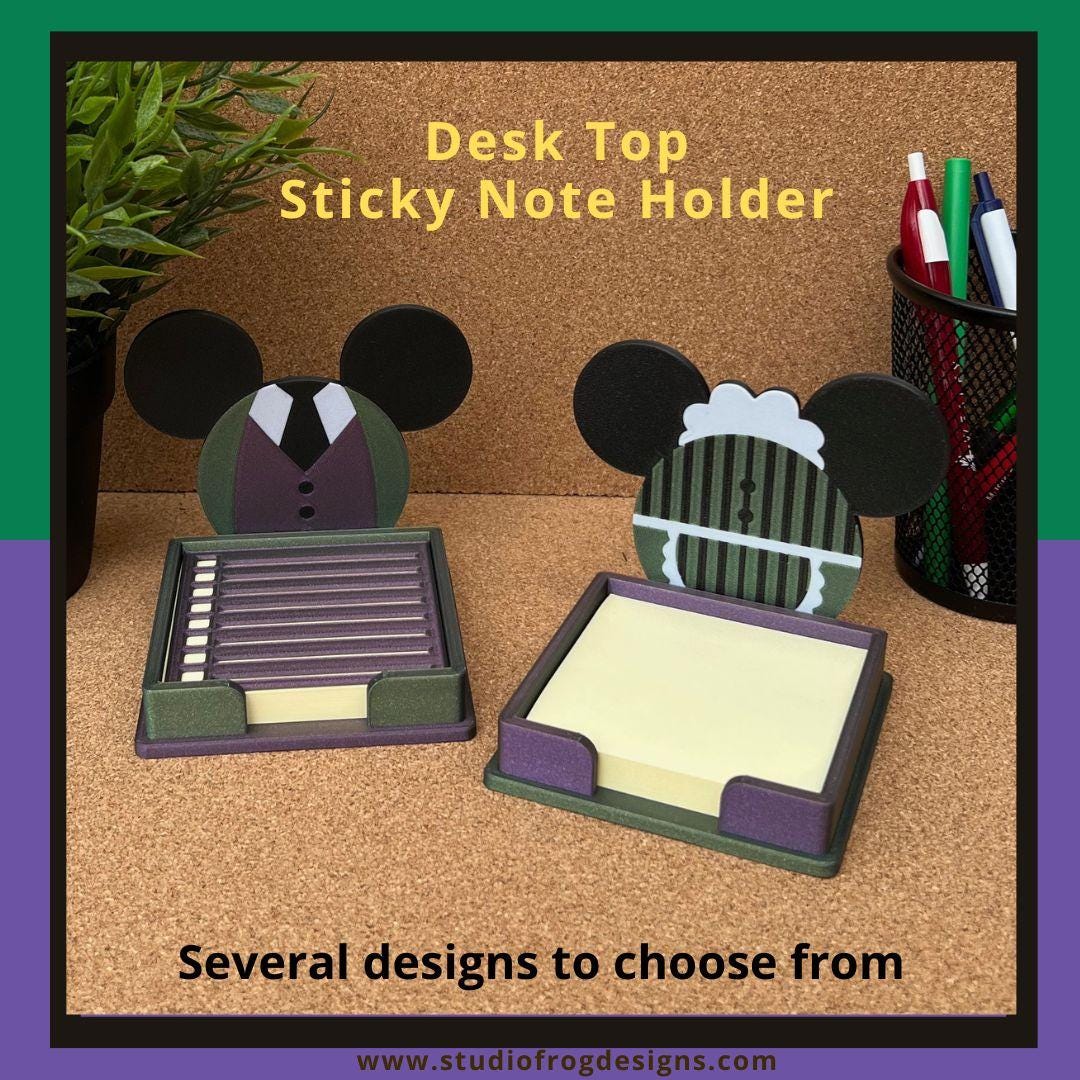 Haunted Mansion Sticky Note Holder | 3d Printed | Theme Park Inspired ...