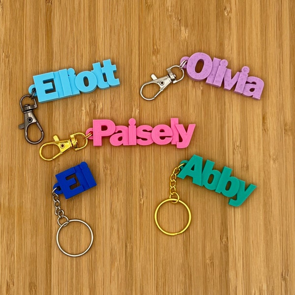 Name Keychain - Etsy