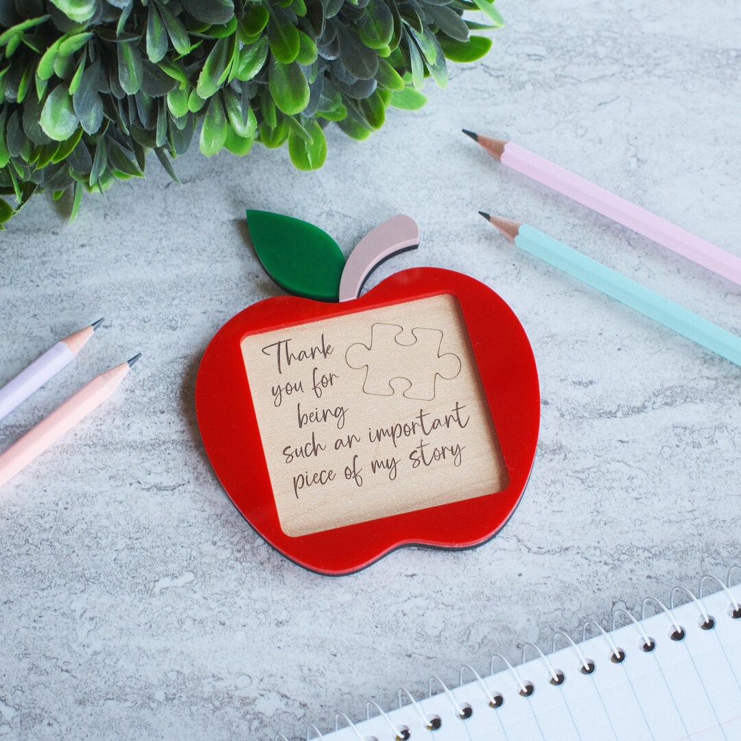 Personalized Apple Sticky Note Pad for Teachers, Back to School Teacher ...