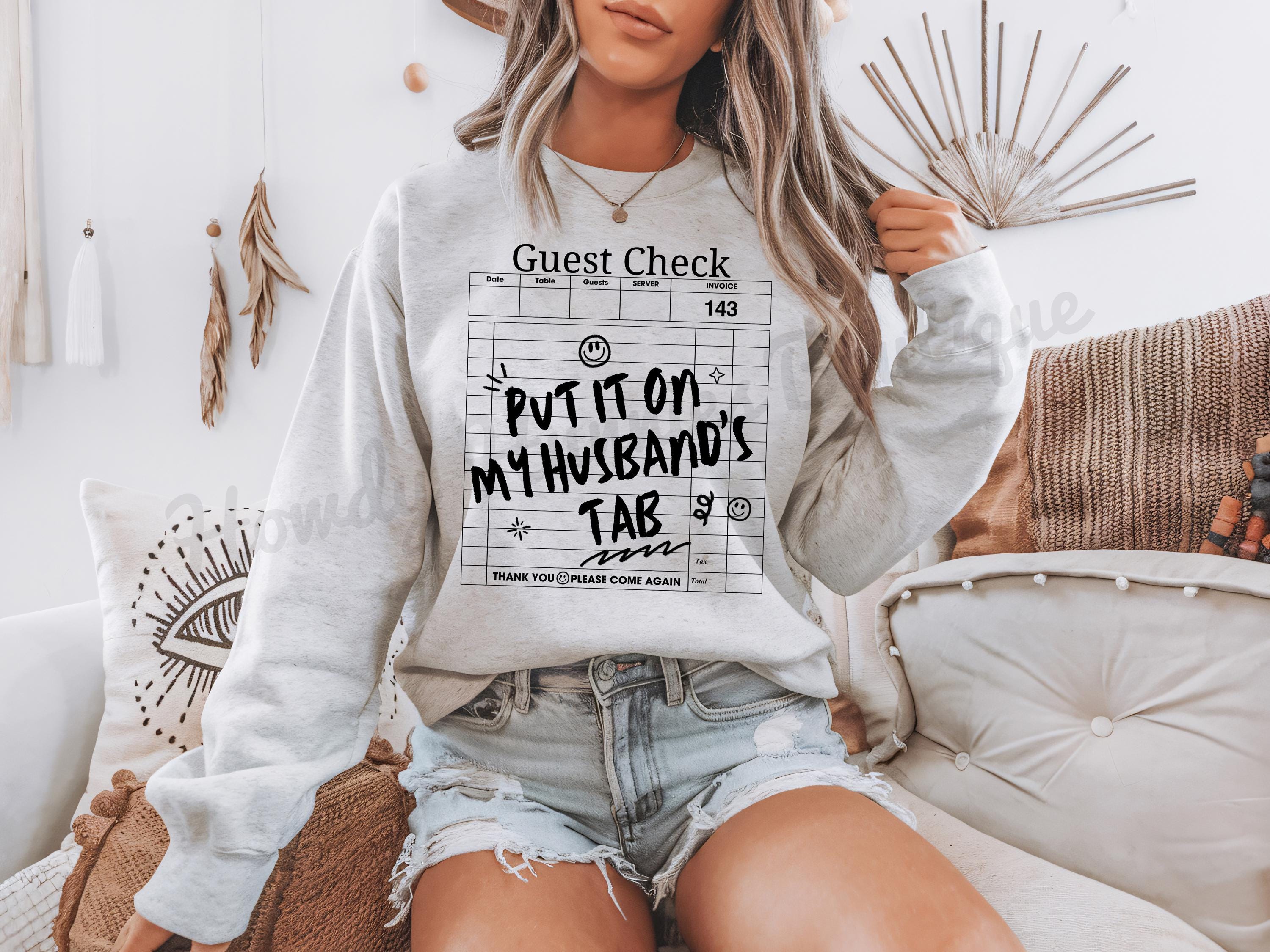 Husband's Tab Guest Check Design, Funny Shirt PNG (digital Download) - Etsy