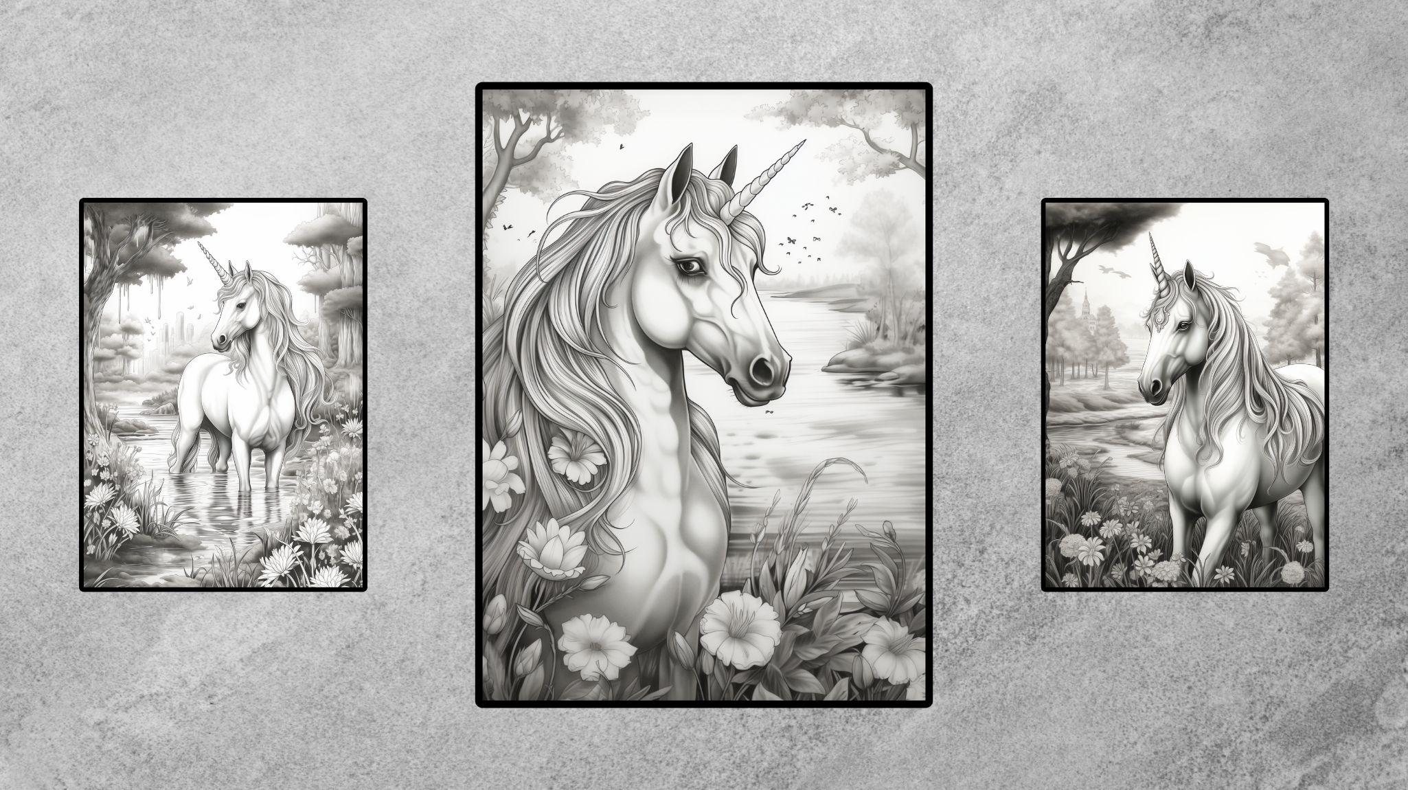 40 Magical Unicorn Coloring Pages, Fantasy Unicorn Coloring for Kids ...