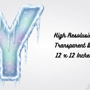 Frozen Alphabet PNG – 26 Icy Letters With Crystal Halo & Winter Texture ...