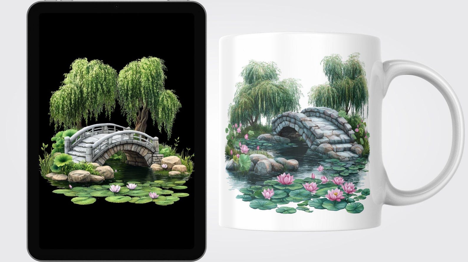 Zen Bridge Stone Clipart, Japanese Garden PNG, Digital Download, Zen ...
