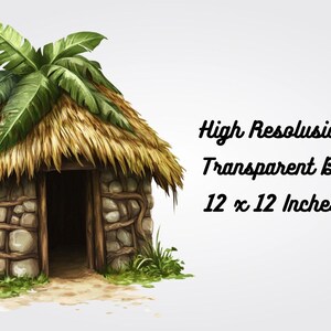 Stone Hut Clipart: 25 Rustic Cottagecore Pngs (digital Download) - Etsy