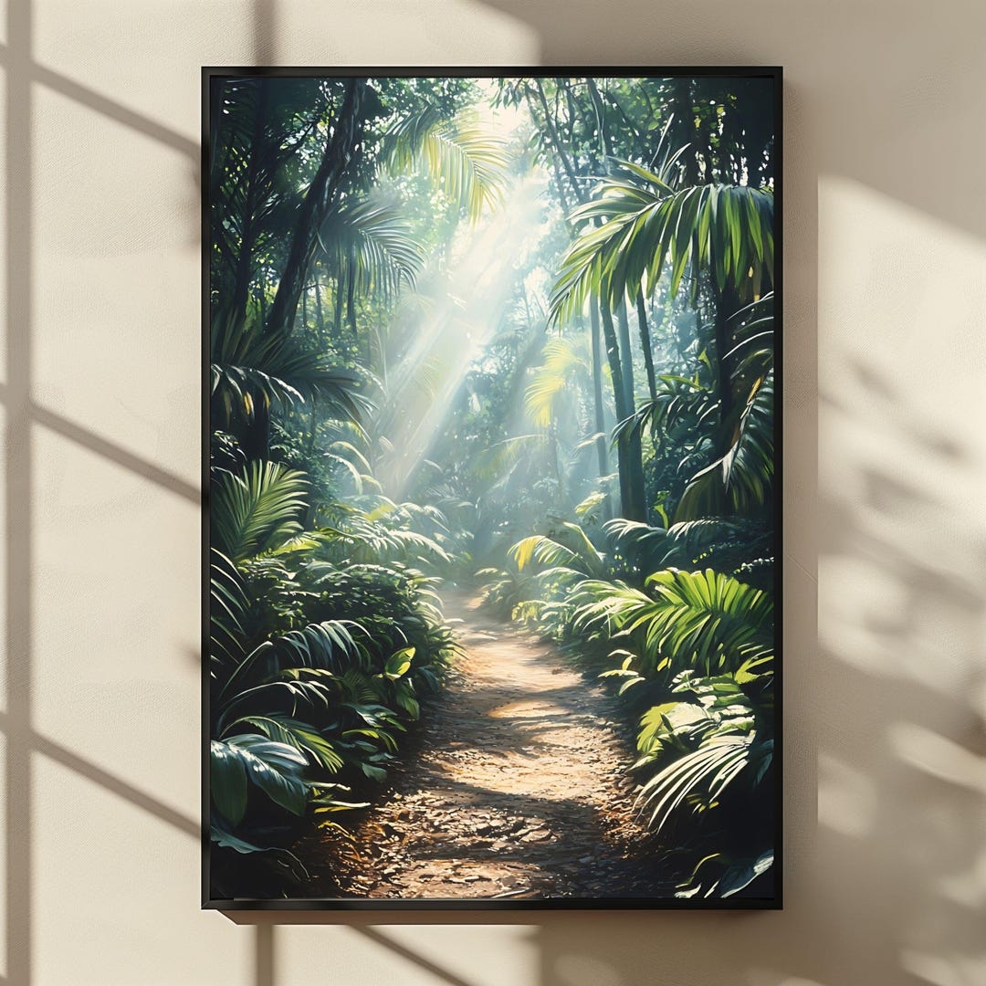 Daintree Rainforest Print: Tropical Pathway Wall Art (digital Download ...