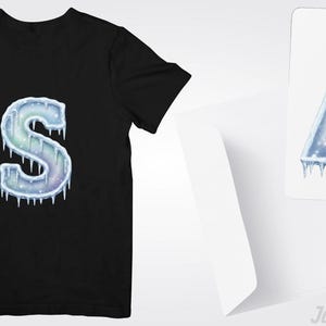 Frozen Alphabet PNG – 26 Icy Letters With Crystal Halo & Winter Texture ...