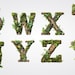 Rustic Wood Alphabet Clipart: 26 PNG Letter Graphics (digital Designs ...
