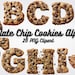 26 Chocolate Chip Cookies Alphabet Clipart, High-quality PNG Cookie ...