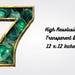Emerald Green Number Clipart: Gold Glitter Graphics (digital Download ...