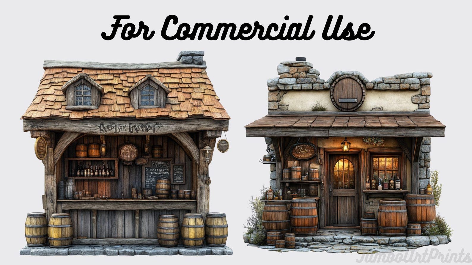 Rustic Tavern Storefront PNG Set – 20 Medieval Inn Illustrations - Etsy