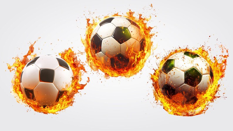 25 Soccer Ball on Fire Clipart, Soccer Ball PNG, Flaming Soccer Ball ...