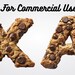 26 Chocolate Chip Cookies Alphabet Clipart, High-quality PNG Cookie ...