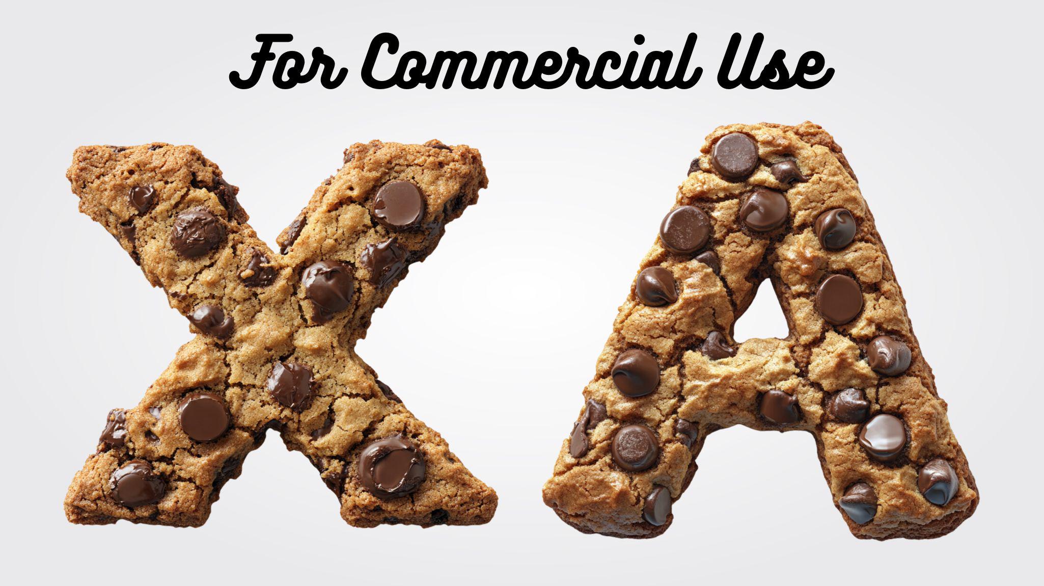 26 Chocolate Chip Cookies Alphabet Clipart, High-quality PNG Cookie ...