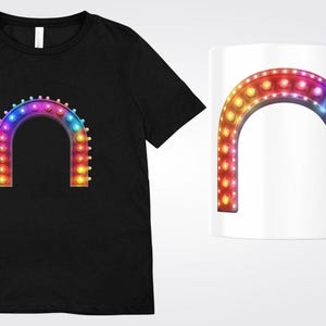 Colorful Carnival Marquee Arch Clipart, 35 PNG Party Sign, Retro ...